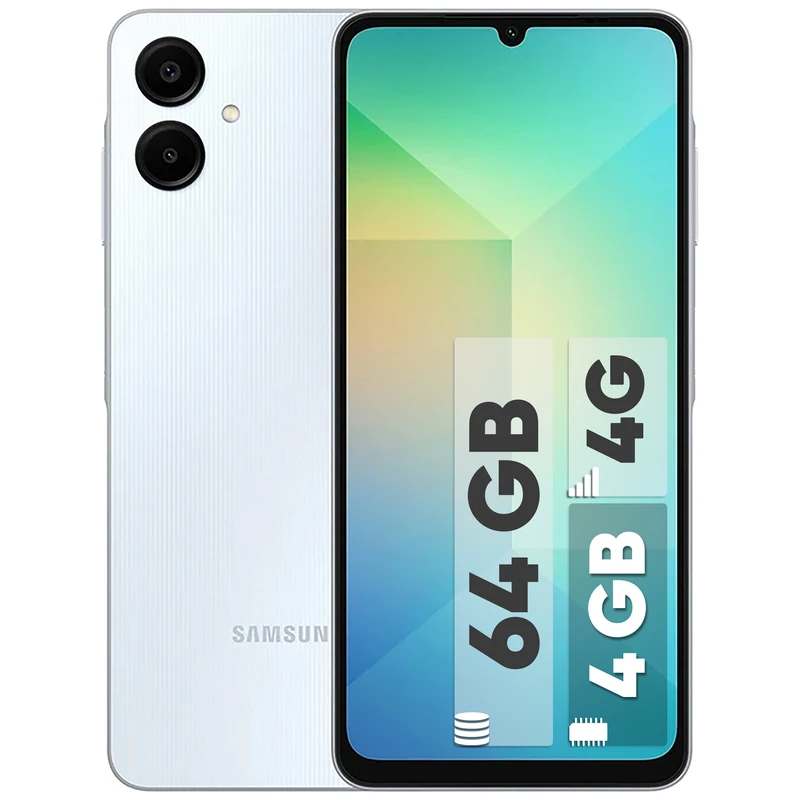 گوشی موبایل سامسونگ مدل Galaxy A06 دو سیم کارت ظرفیت 64 گیگابایت و رم 4